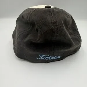 Titleist | Accessories | Titleist Golf Hat Black Cream Blue Script Logo ...